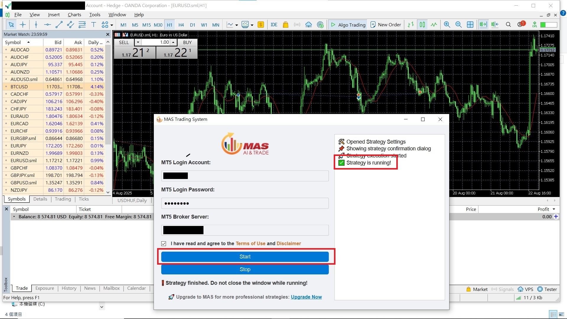 AI Algorithmic Trading API & Automated Forex Margin Trading